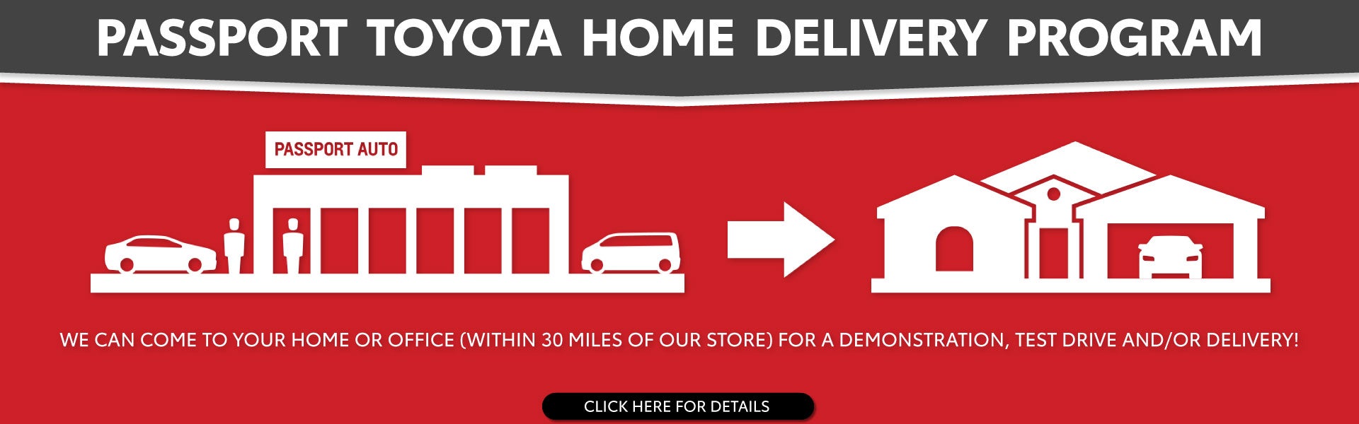 Passport Toyota Can Deliver Your New Vehicle To Your Home Or Office ...